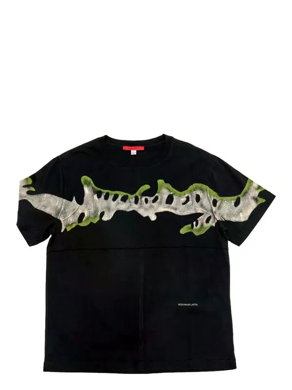 Eckhaus Latta Graphic-print Panelled T-shirt - Black