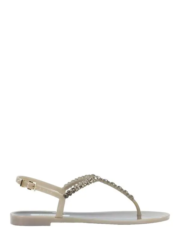 Menghi Crystal-embellished Slingback Sandals - Neutrals