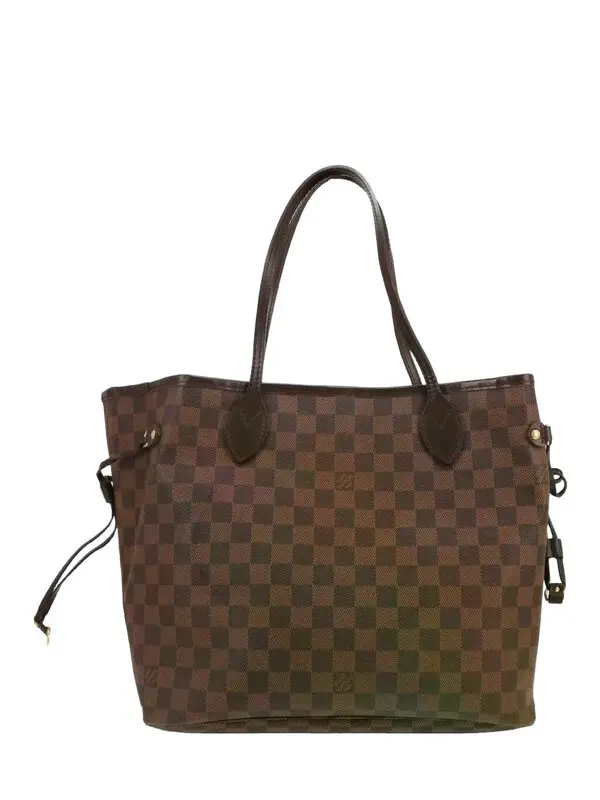 LOUIS VUITTON 2009 Damier Neverfull Tote Bag - Brown
