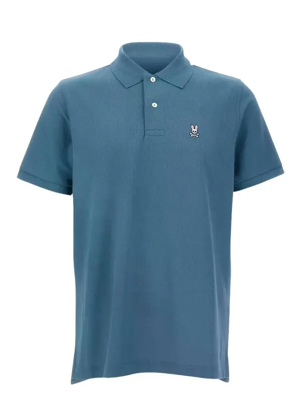 Psycho Bunny Classic Logo-embroidered Polo Shirt - Blue