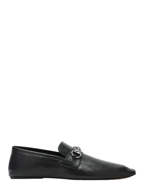 Gucci Horsebit Leather Loafers - Black