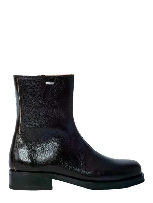 Our Legacy Side-zip Leather Boots - Brown