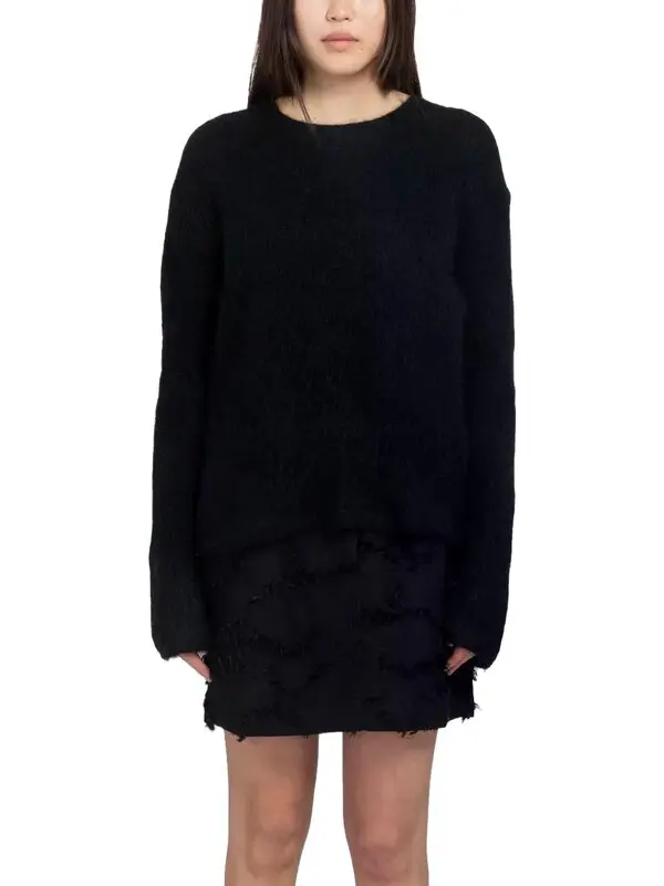 MINIMUM Calaha Brushed-knit Jumper - Black