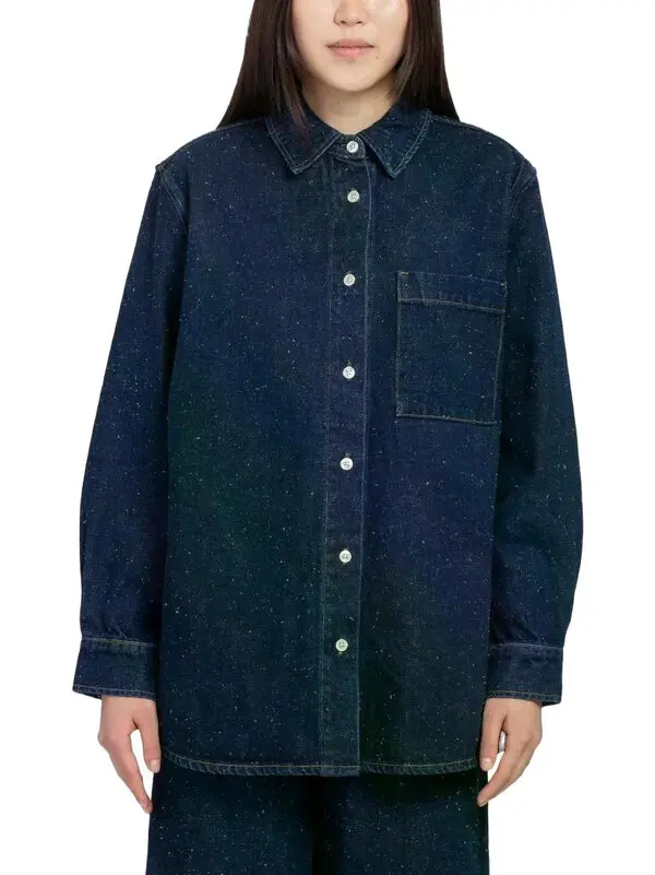 MINIMUM Layne Flecked Shirt - Blue