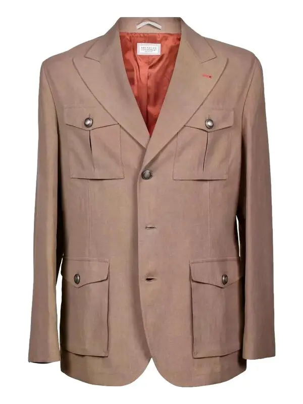 Brunello Cucinelli Pocket Jacket - Neutrals