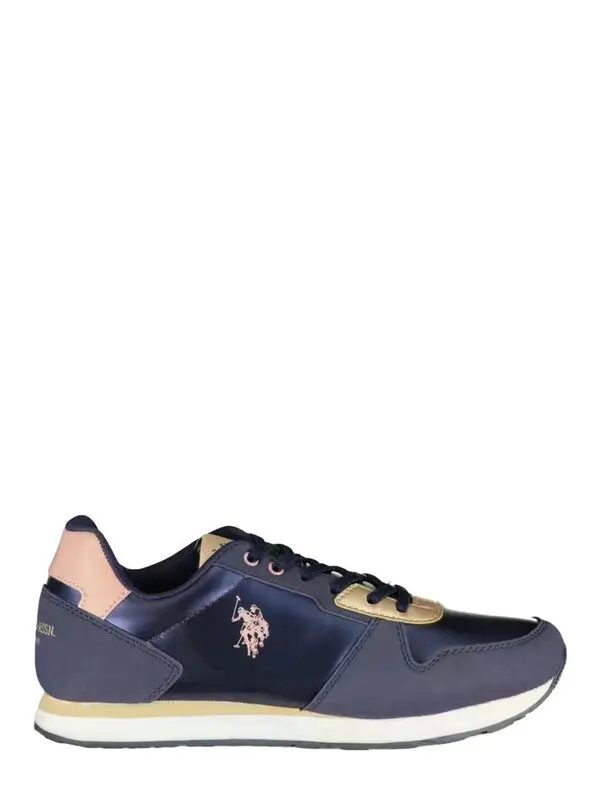 Polo Ralph Lauren Logo-print Lace-up Sneakers - Blue