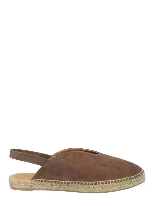 CastaÑer Suede Slingback Espadrilles - Brown