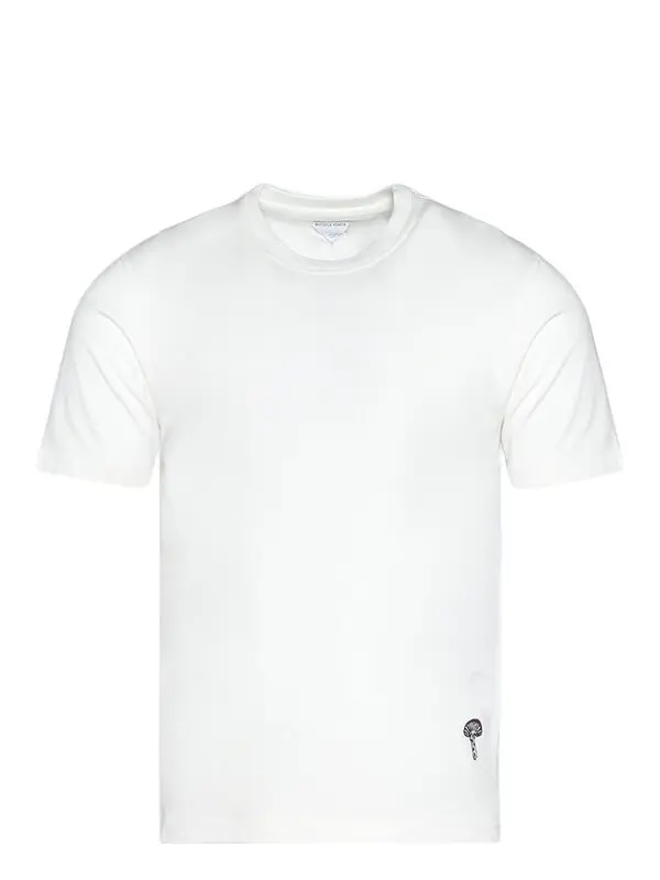 Bottega Veneta Short Sleeve Tee Chalk - White