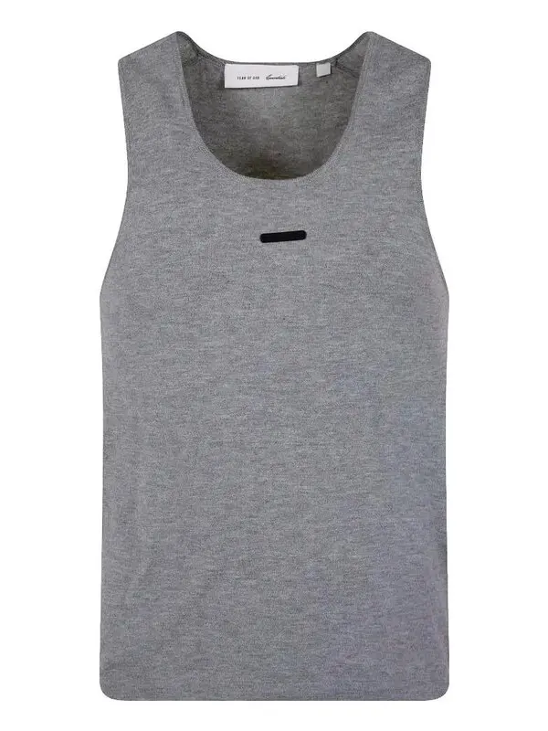Fear Of God Logo-patch Tank Top - Grey