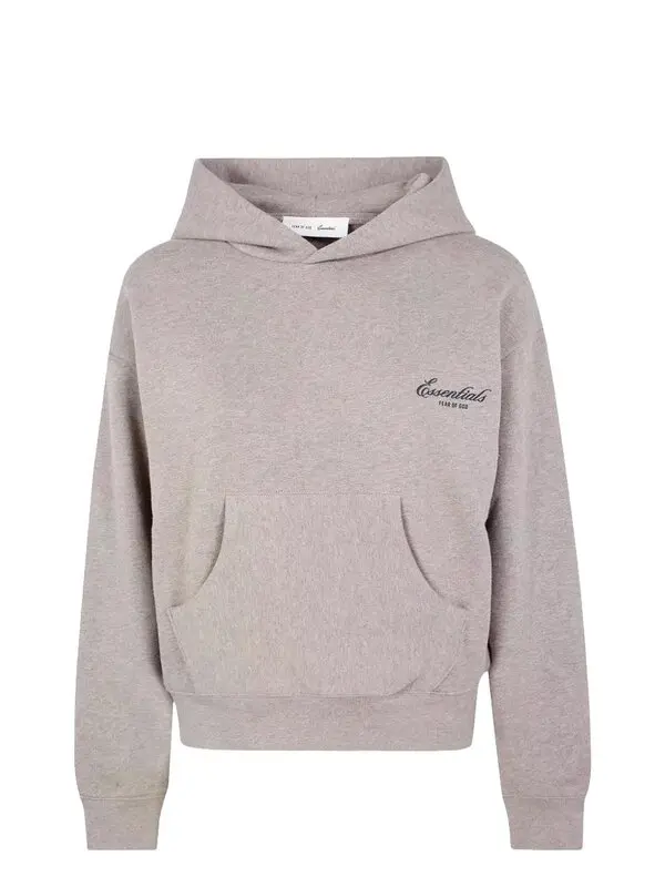 Fear Of God Logo-detail Hoodie - Brown