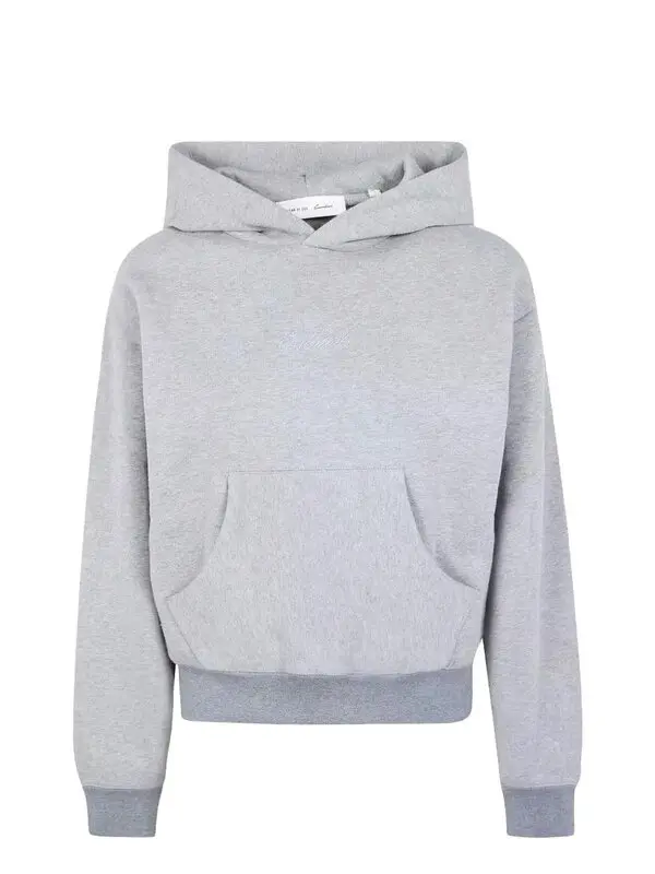 Fear Of God Logo-embroidered Hoodie - Grey