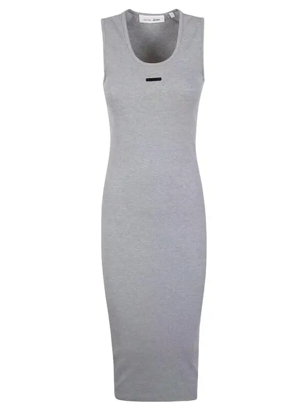 Fear Of God Ribbed-knit Maxi Dress - Grey