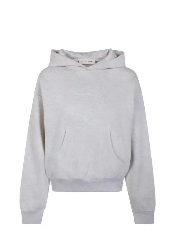 Fear Of God Logo-embroidered Hoodie - Grey