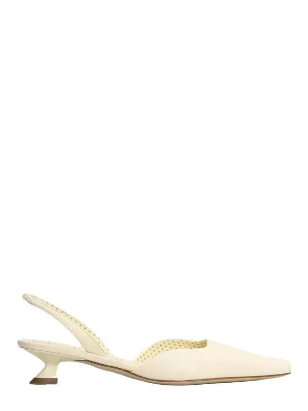 3JUIN Sophie Slingback Kitten-heel Pumps - Neutrals