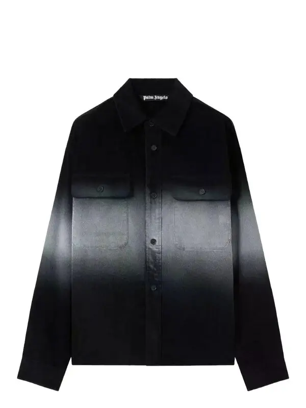 Palm Angels Gradient-effect Shirt Jacket - Black