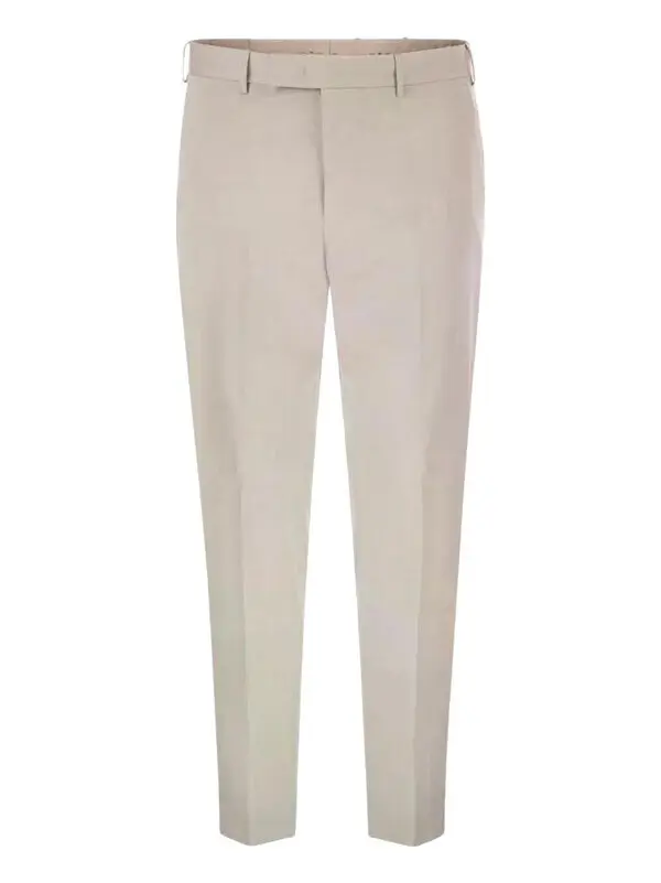 PT TORINO Pressed-crease Tailored Trousers - Neutrals