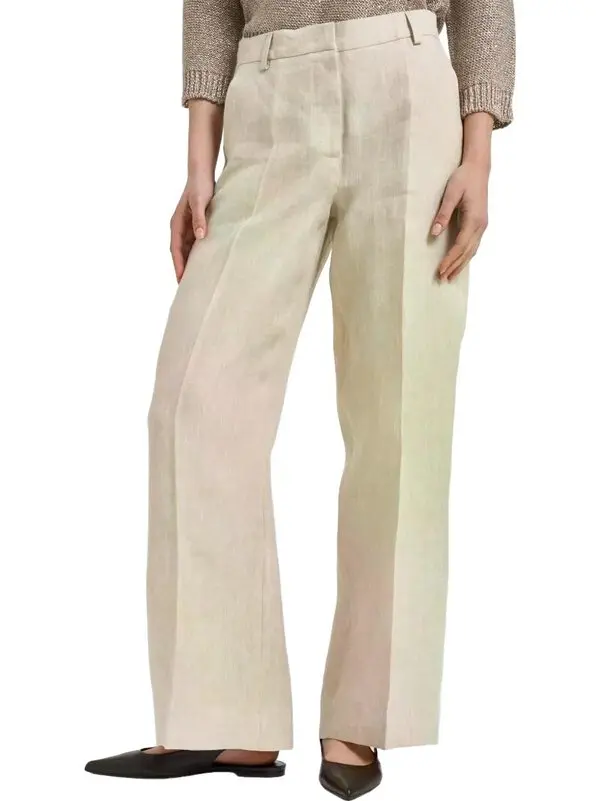 Max Mara Pressed-crease Wide-leg Trousers - Neutrals