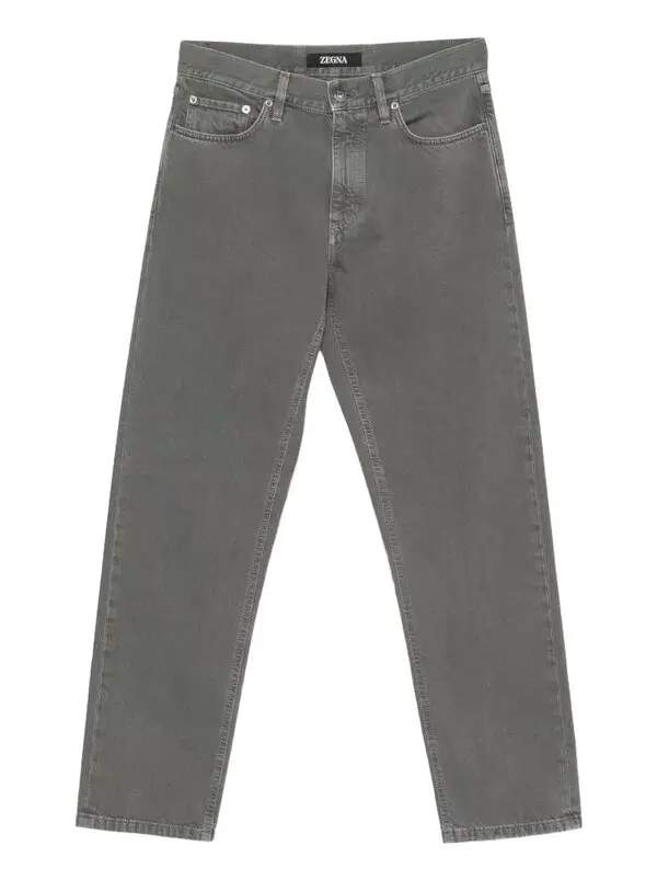 Zegna Roccia Straight-leg Jeans - Grey