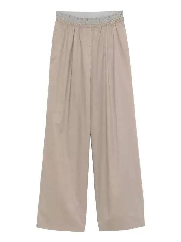 Peserico Pleated Wide-leg Pants - Grey