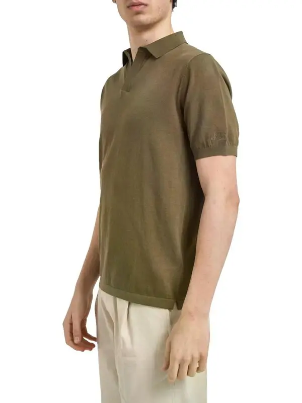 MC2 SAINT BARTH Short-sleeve Cotton Polo Shirt - Green