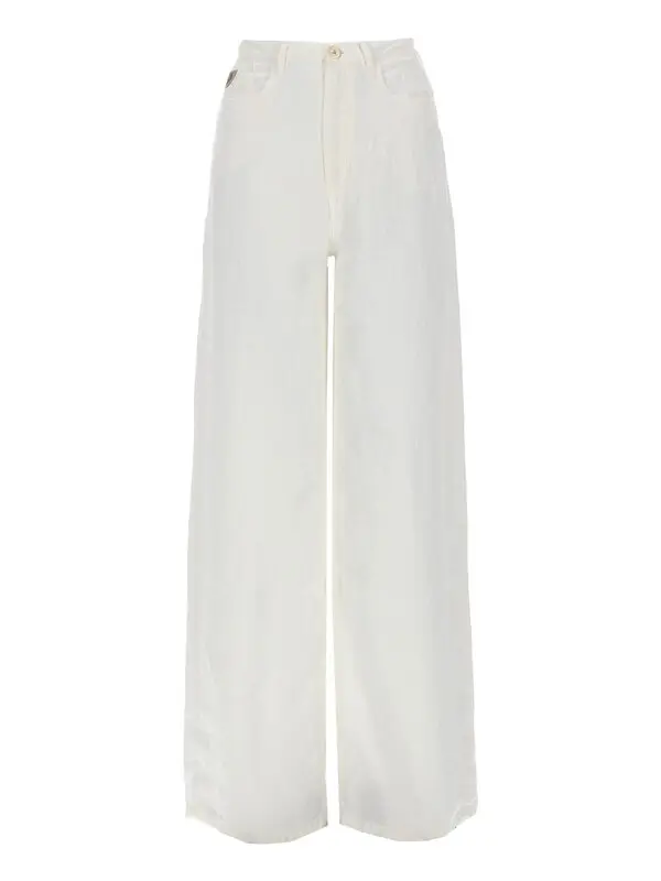 LOIS Skater Loose Fit Trousers - White