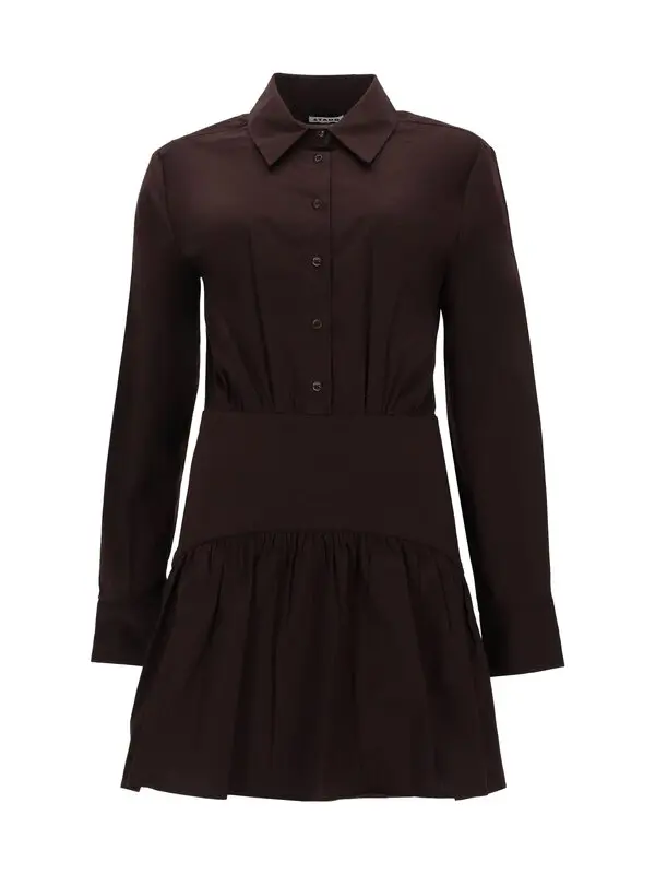 Staud Rocco Mini Dress - Brown