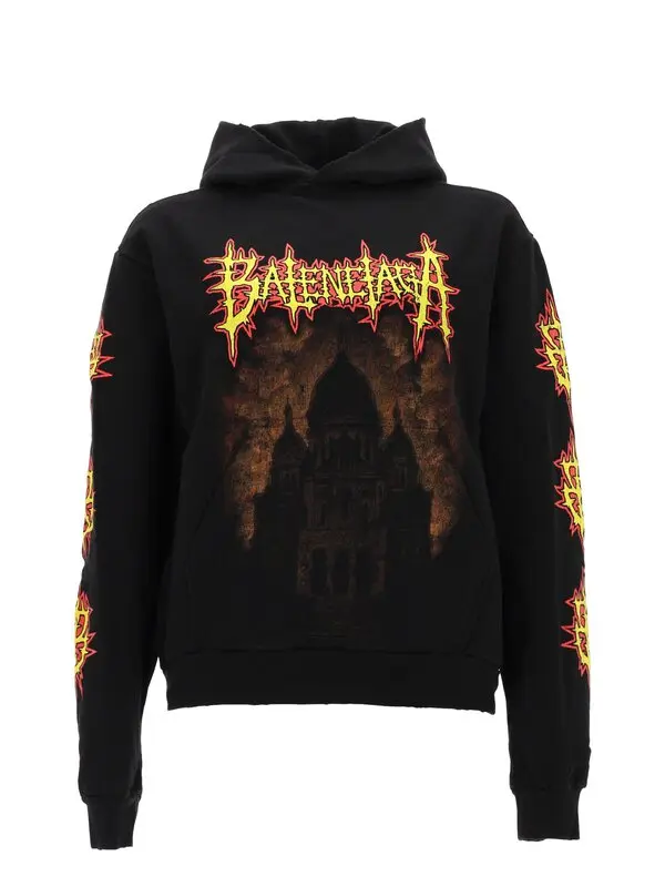 Balenciaga Logo Hoodie - Black