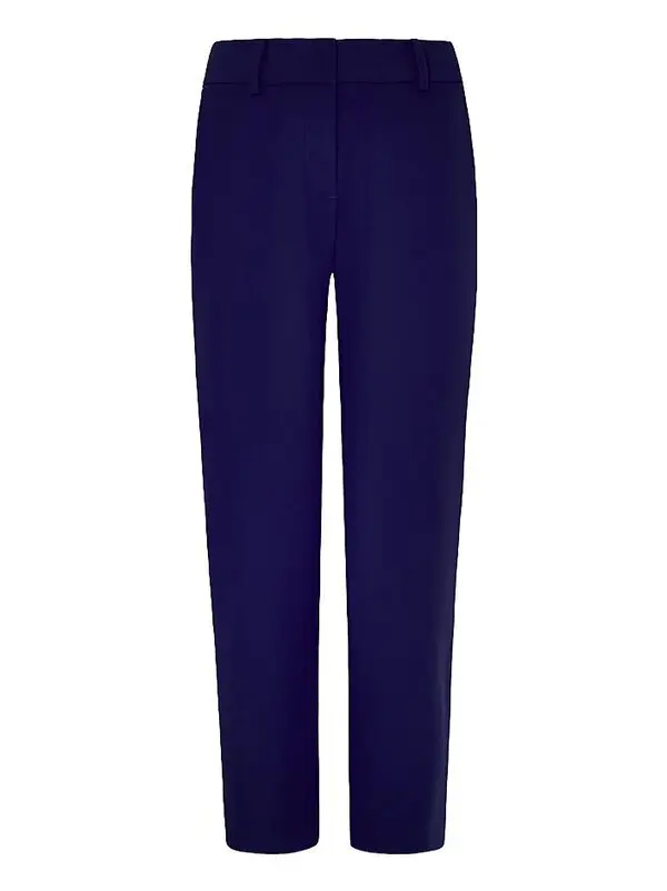 MILLY Nicola Cady Cropped Pants - Navy