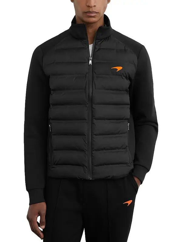 REISS Quilted Jacket - Black