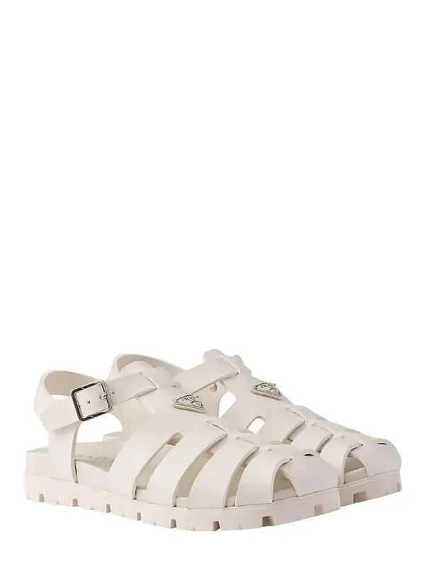 Prada Rubber Fisherman Sandals - Neutral