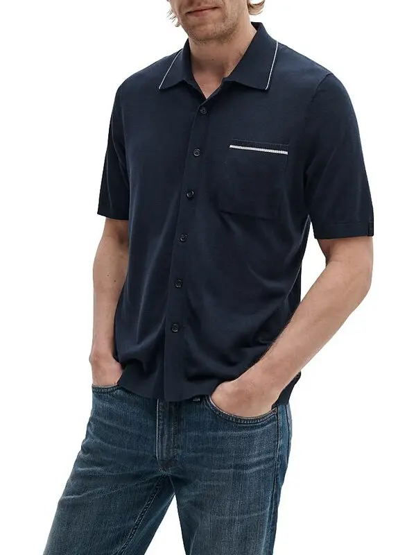 Rag & Bone Conrad Silk Blend Shirt - Sal