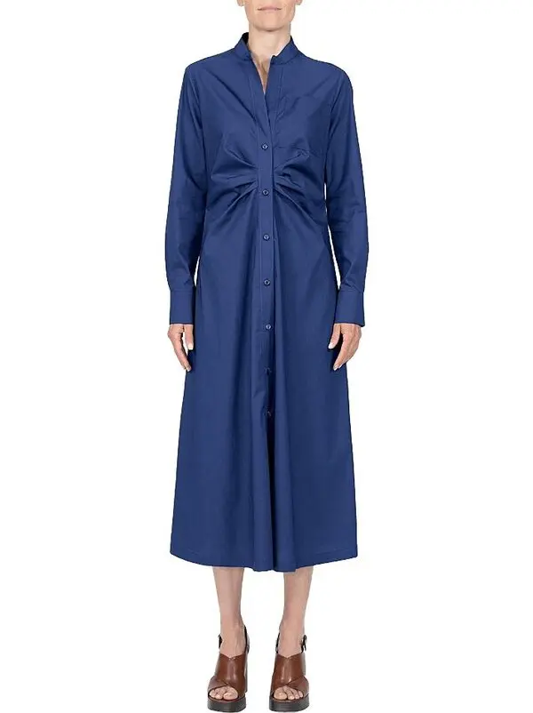 CALLAS MILANO Genny Long Sleeve Shirt Dress - Ocean