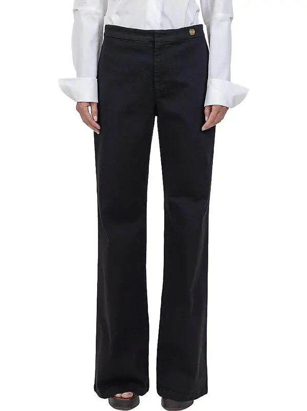 CALLAS MILANO Jane High Waist Flare Twill Jeans - Black