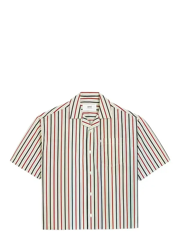 AMI Paris La Plage Boxy Shirt - Neutrals