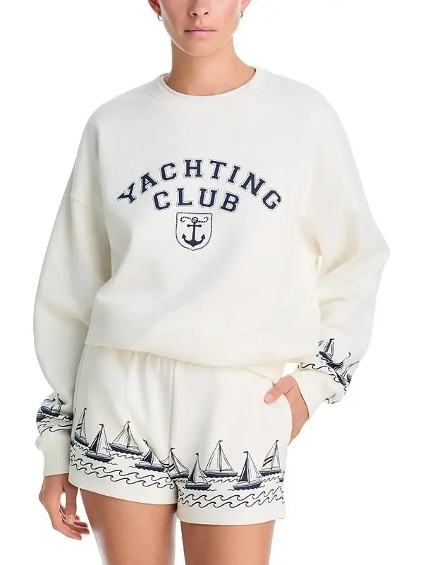 Beach Riot Devyn Oversized Sweatshirt - Regatta Anchor