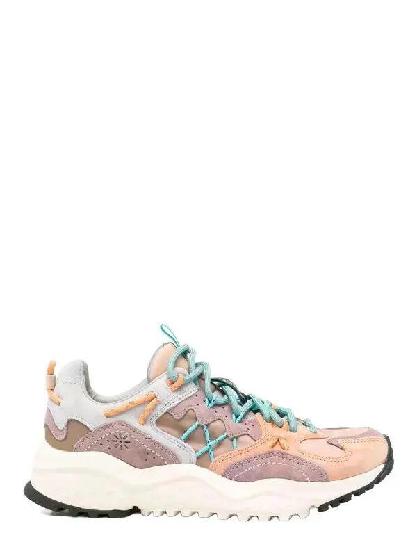 FLOWER MOUNTAIN Yamabushi Lace-up Sneakers - Brown