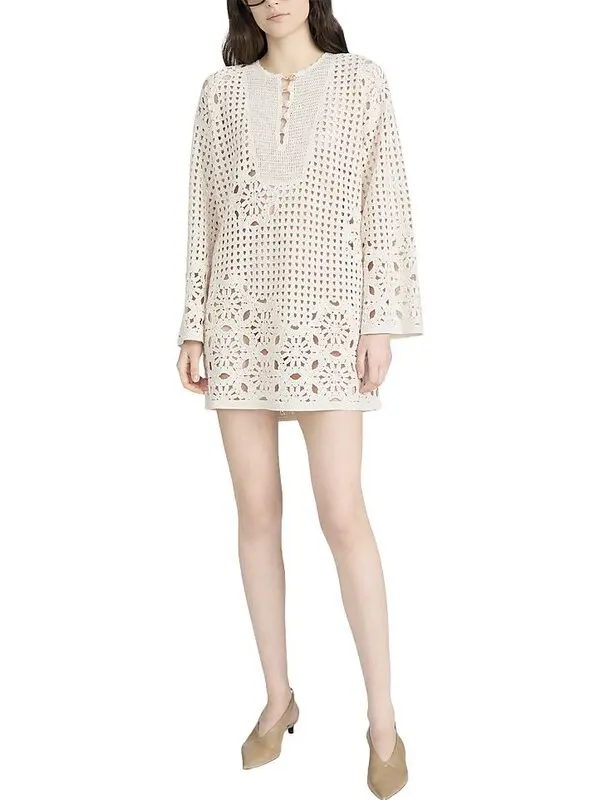 FRAME The Postcard Tunic Dress - Cream