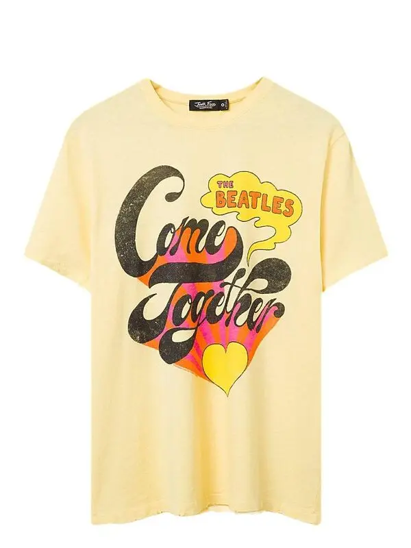 Junk Food Clothing The Beatles Come Together Vintage Tee - Dusty Citron