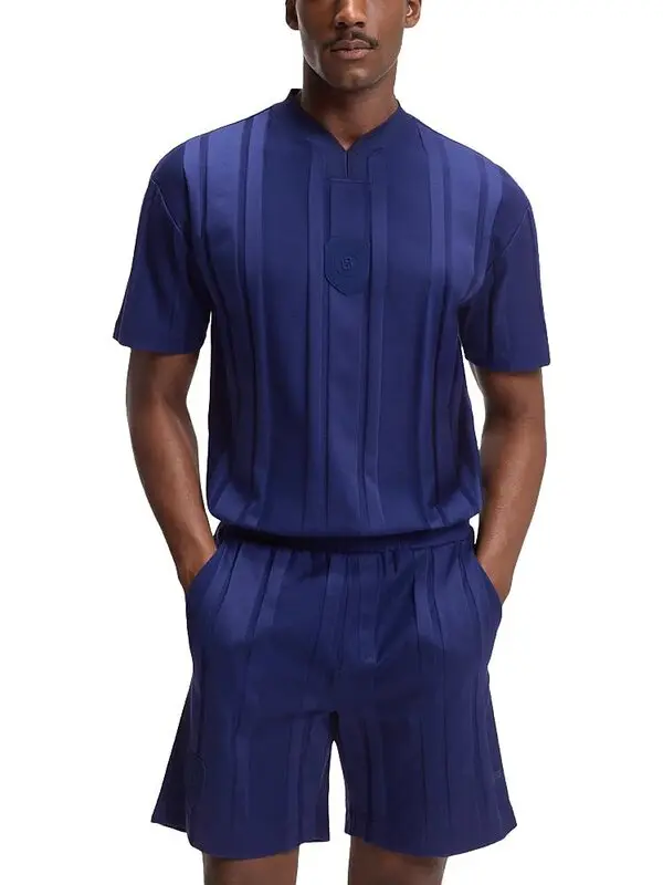 BOSS X World Cup Relaxed Fit Luxe Stripe T-shirt - Navy