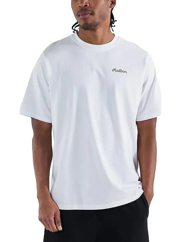 MALBON Bermuda Relaxed Fit T-shirt - White