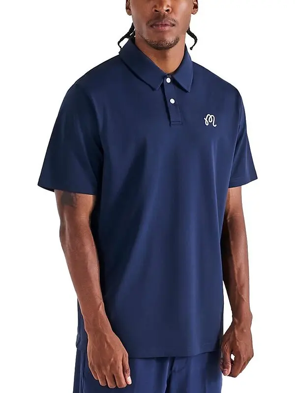 MALBON Fairway Polo Shirt - Navy