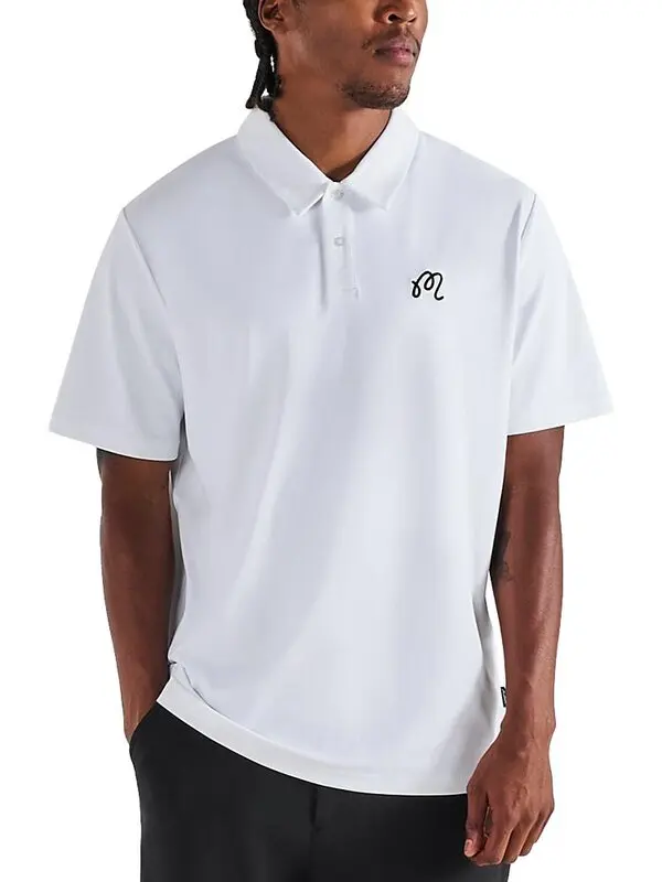 MALBON Fairway Polo Shirt - White