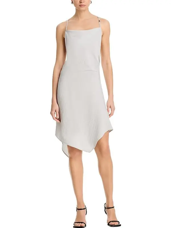 Helmut Lang Asymmetric Slip Dress - Ice