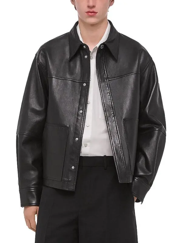Helmut Lang Leather Jacket - Black/black