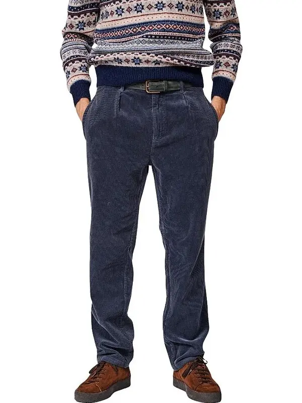 Aubin Barrowby Cord Pants - Navy