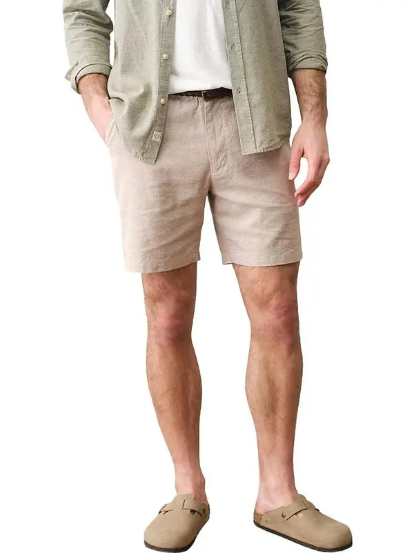 Marine Layer Saturday Hemp 7" Chino Short - Taupe