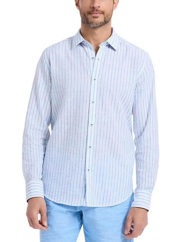 Robert Graham Wythburn Striped Long Sleeve Woven Shirt - Multi