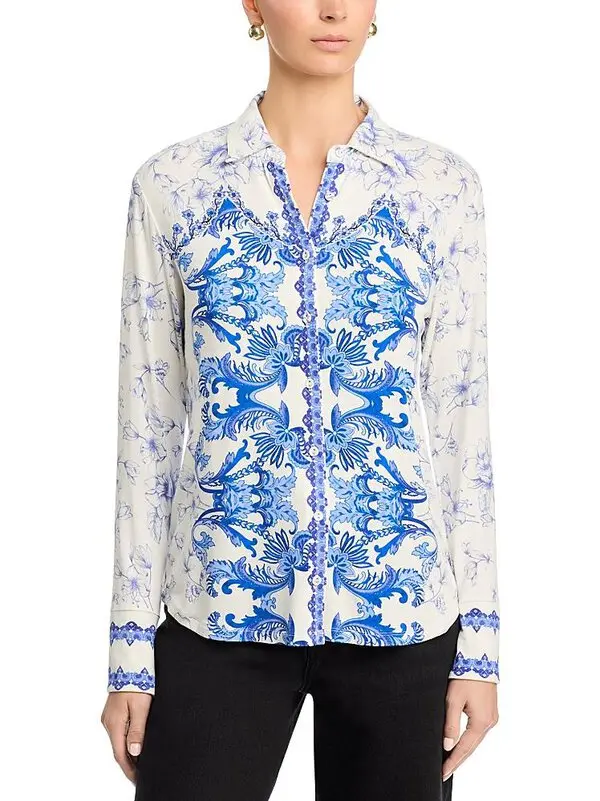 Johnny Was Button-front Shirt - Vallora