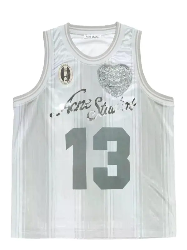 Acne Studios Logo-print Tank Top - Grey