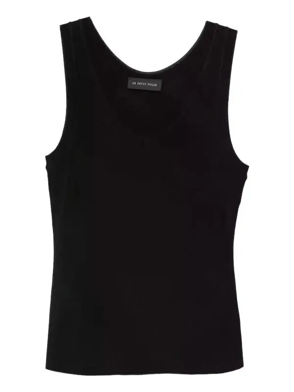 LE PETIT PULLE Scoop-neck Top - Brown